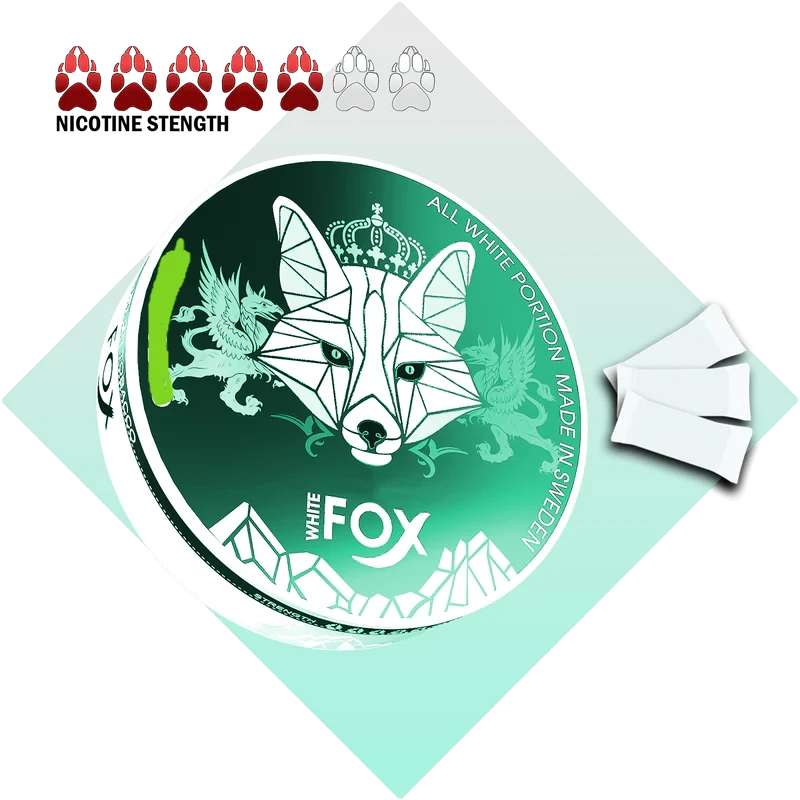 White Fox - Double-Mint (5 Paw) - 16mg/g – Pouch Hut